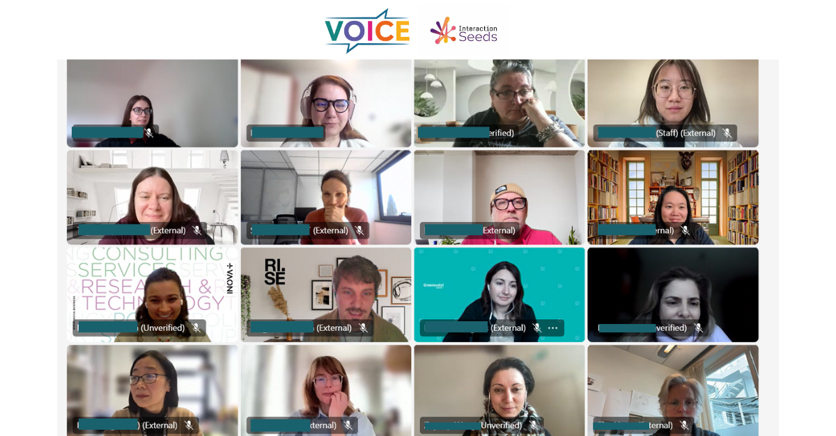 Joint Meeting Between VOICE and Sister Project Interaction Seeds Strengthens Collaboration | VOICE